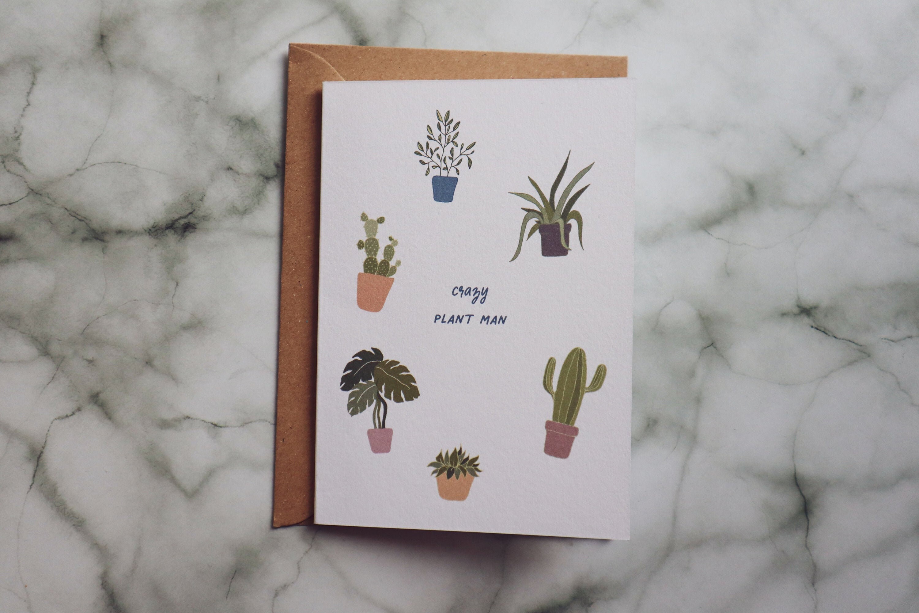 Plant Love Card - Funny Birthday Card - Eco Birthday Card for Him - Etsy UK