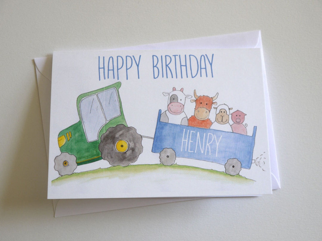 Boys Birthday Card // Personalised Kids Birthday Card // Birthday Card ...
