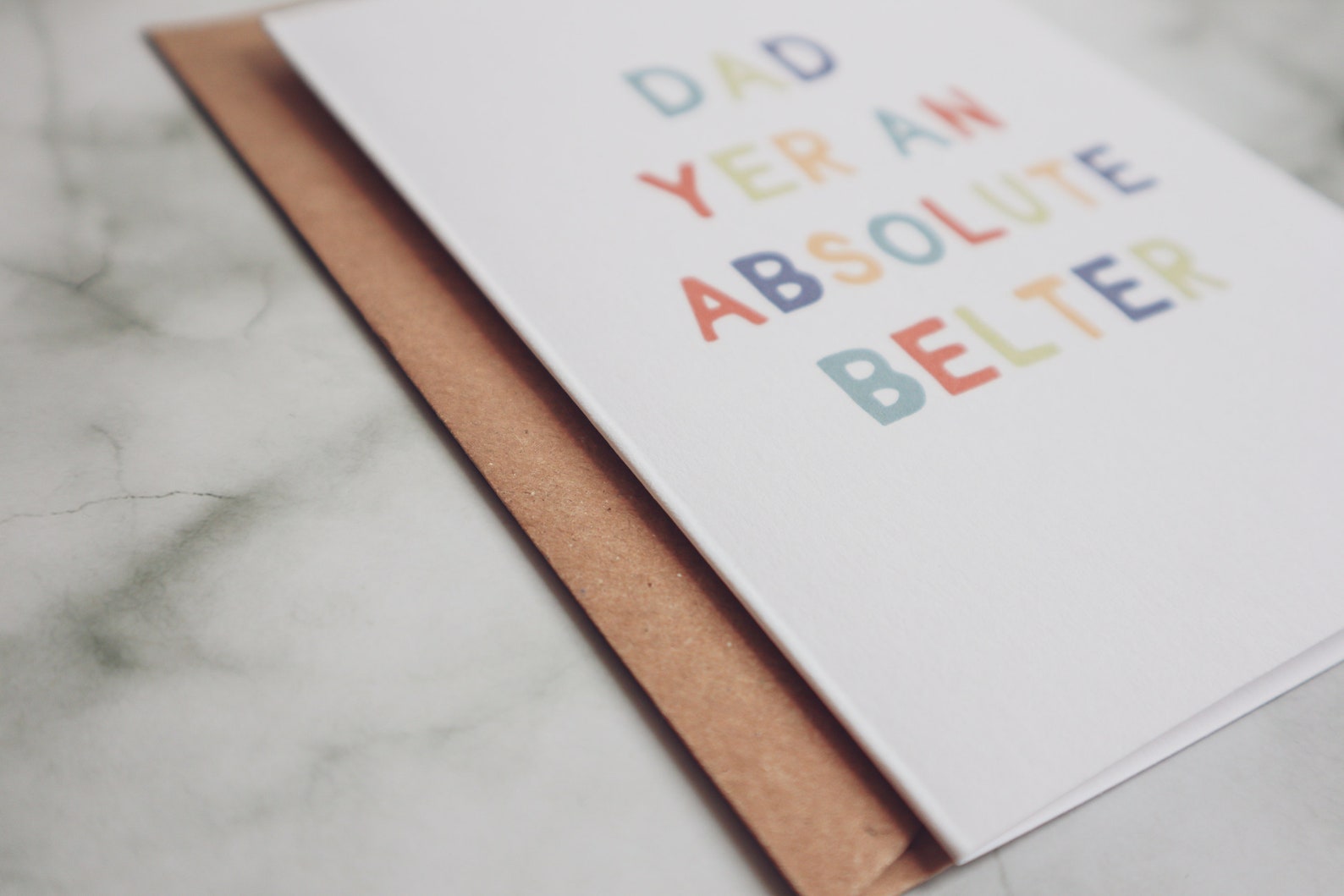 Scottish Father's Day Card Dad Yer an Absolute Belter - Etsy UK