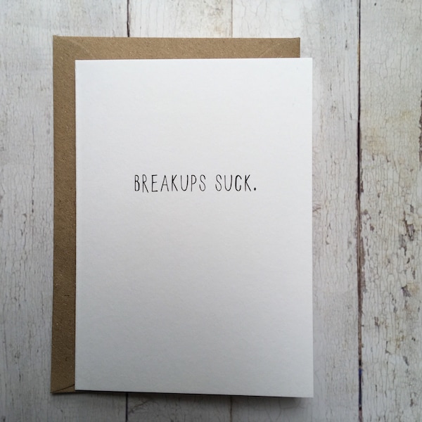 Break up Card - Etsy