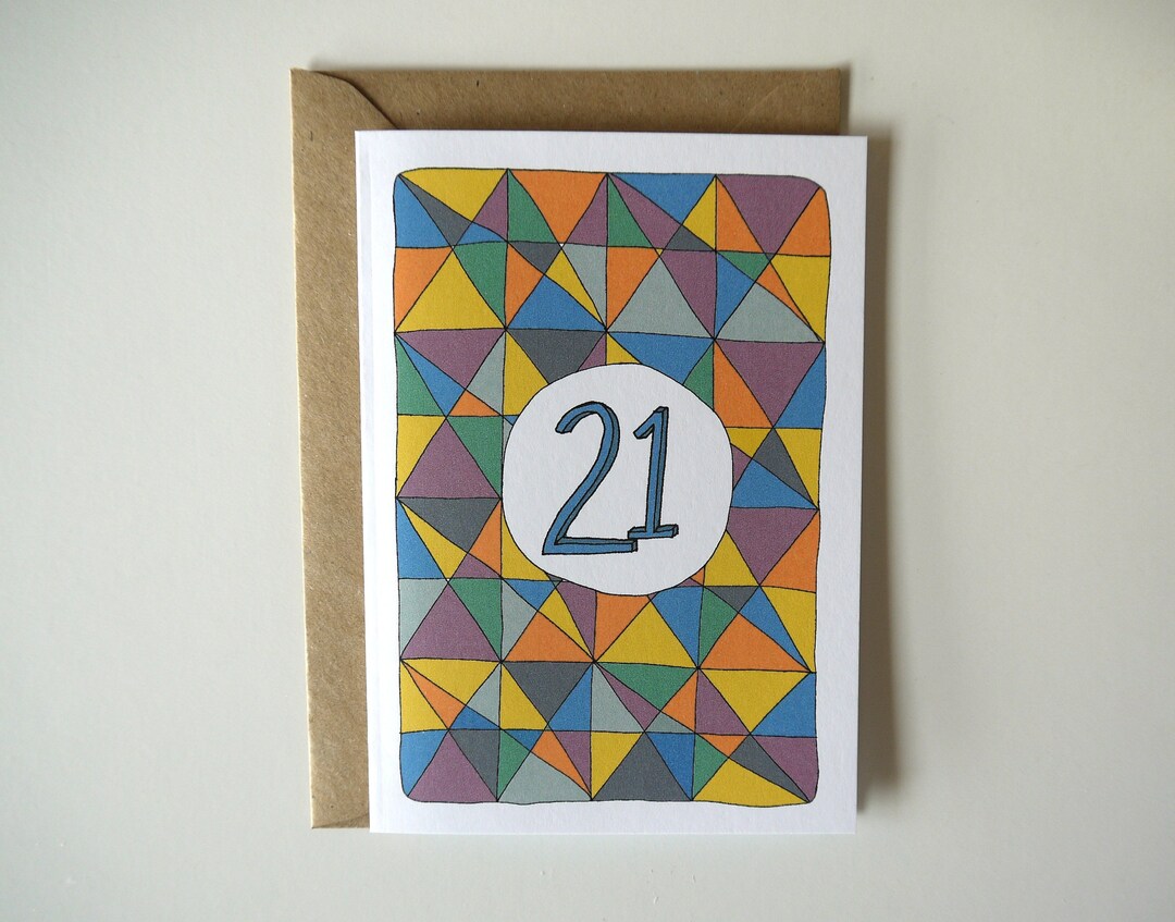 21st Birthday Card - Funny Birthday Card - Twenty First Birthday Card ...