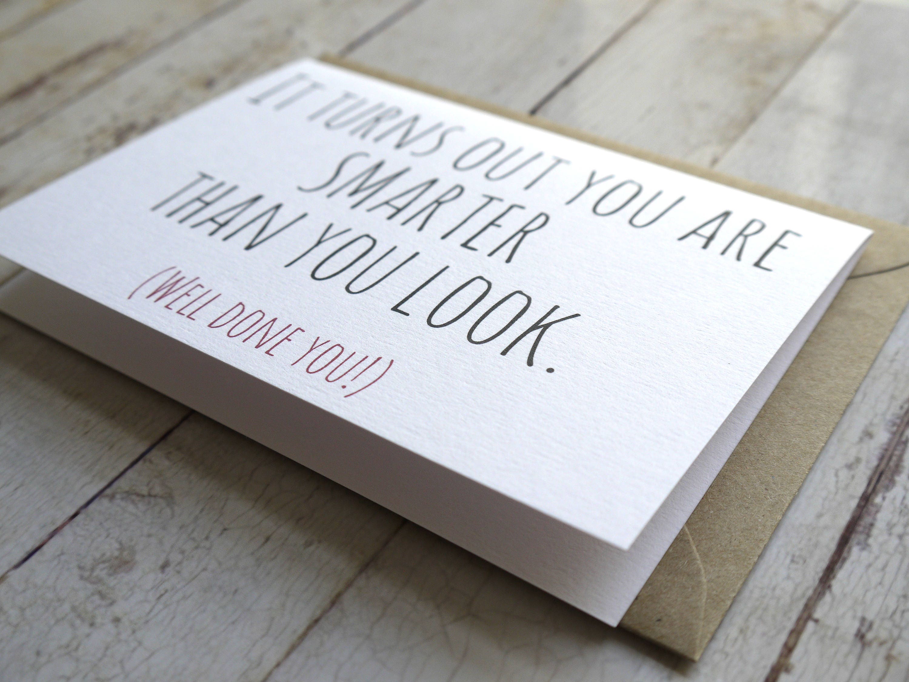 Well Done Card - Funny New Job Card - Graduation Card - Etsy UK