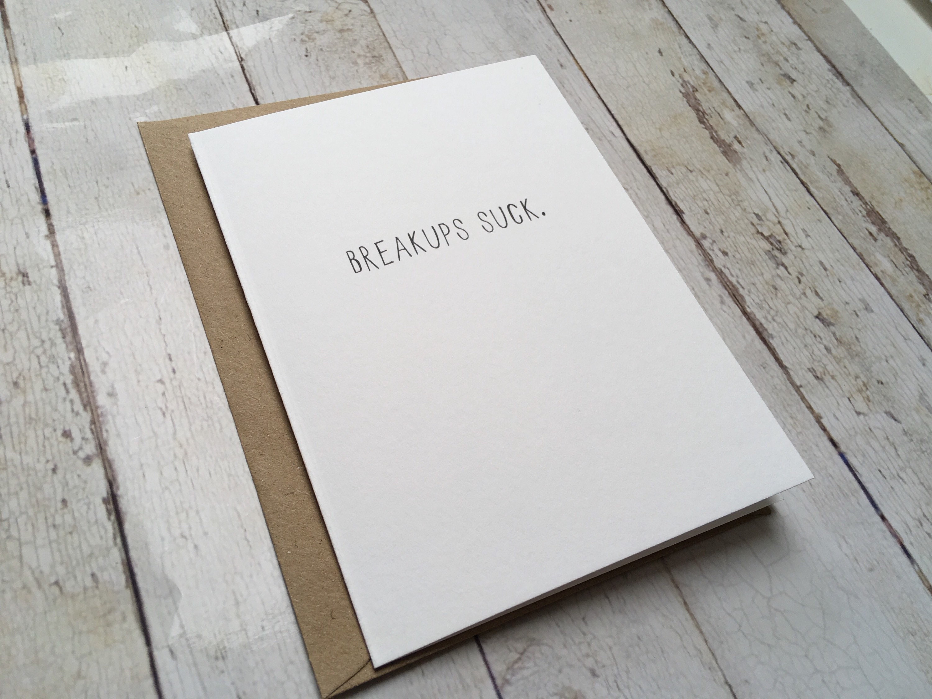 Break-up card / Funny break up card / Divorce card / Funny | Etsy