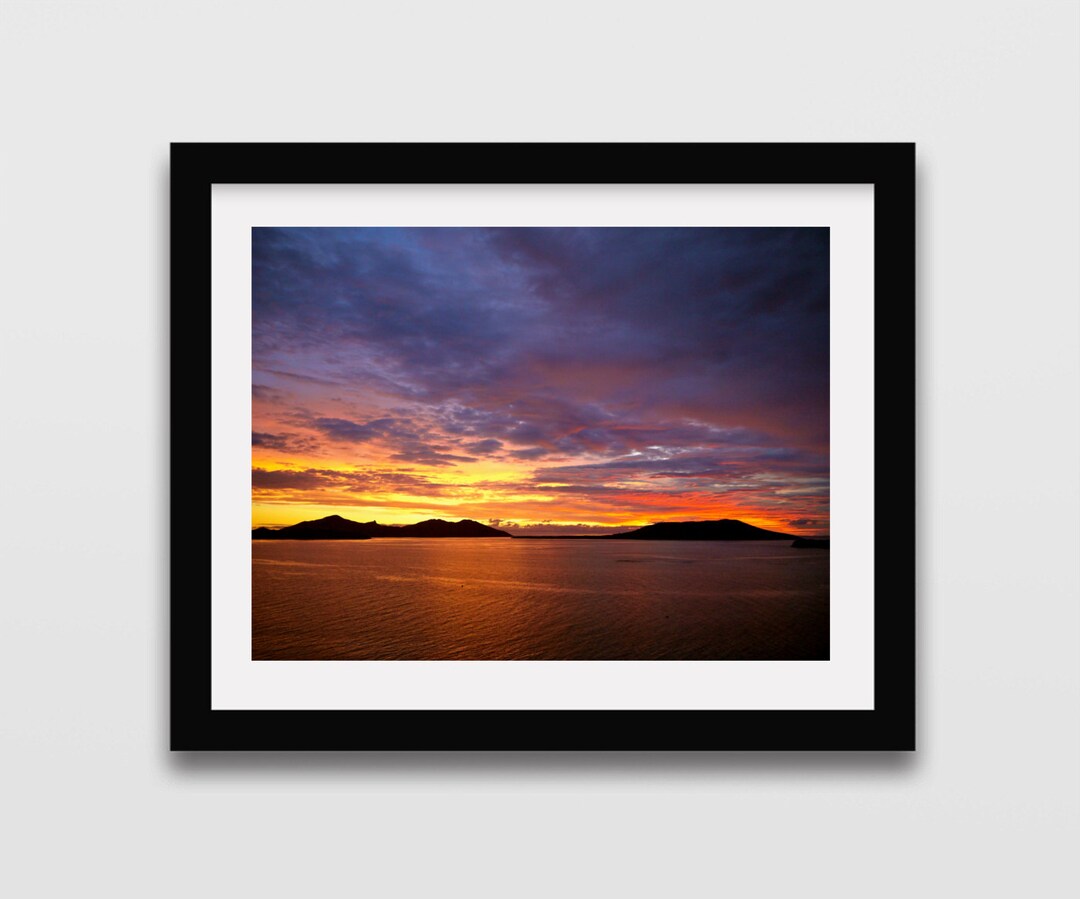 Fijian Sunset Photography Print // Fiji Photography // Beach Print ...