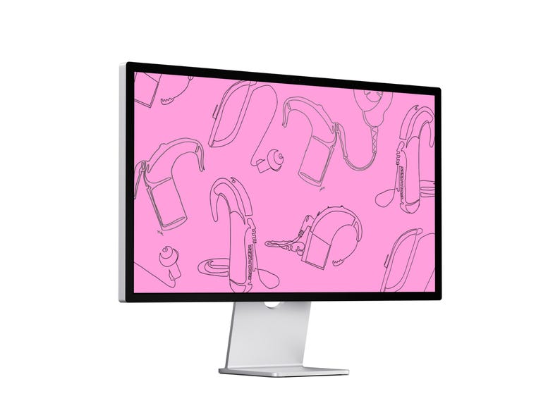 Audiology Devices Desktop Background | Pink | Minimal | Cochlear ...