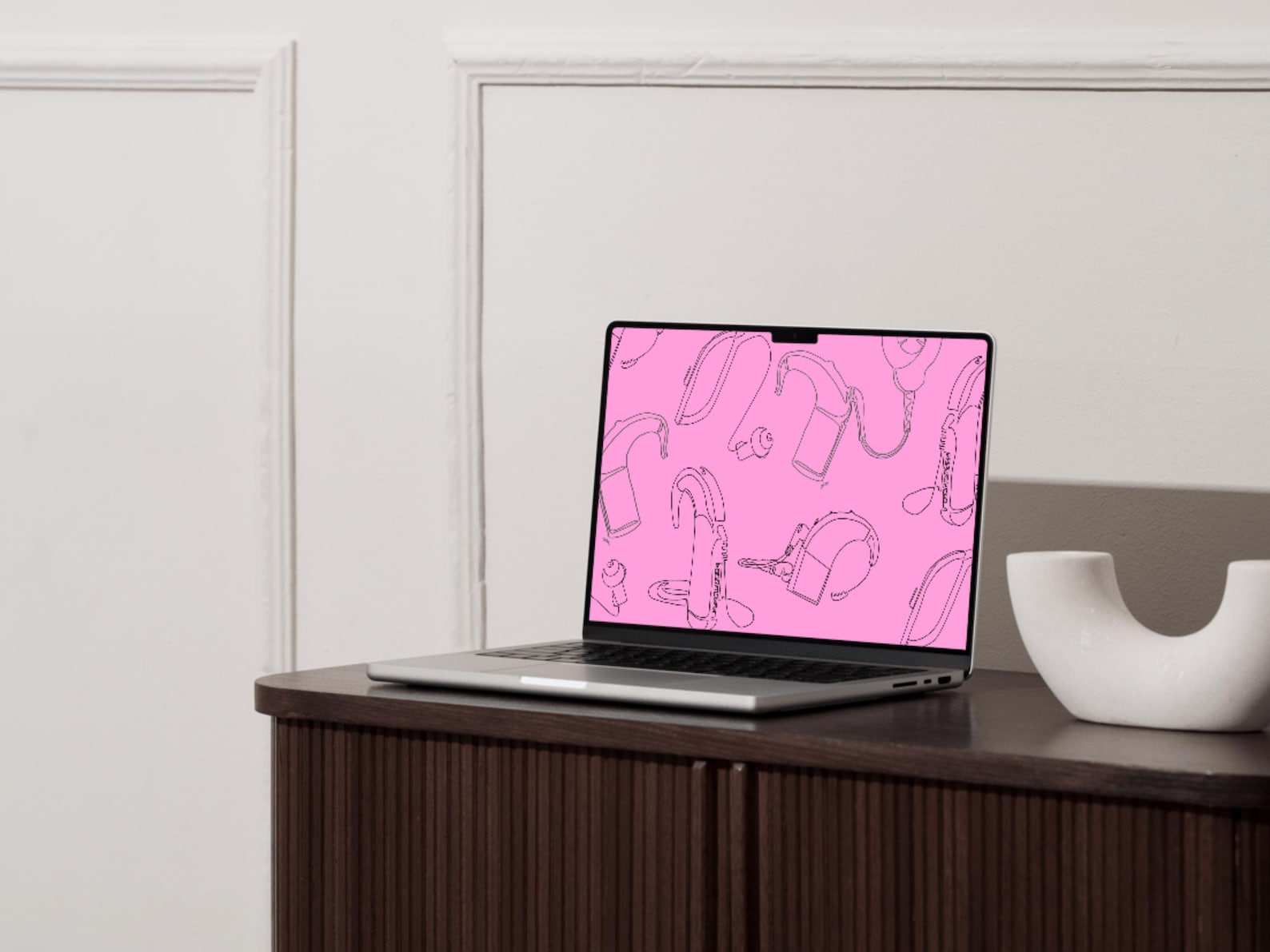 Audiology Devices Desktop Background | Pink | Minimal | Cochlear ...