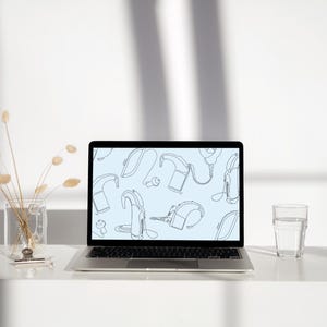 Audiology Devices Desktop Background | Blue | Minimal | Cochlear ...