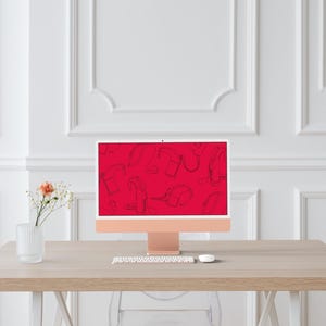 Audiology Devices Desktop Background | Red | Minimal | Cochlear ...