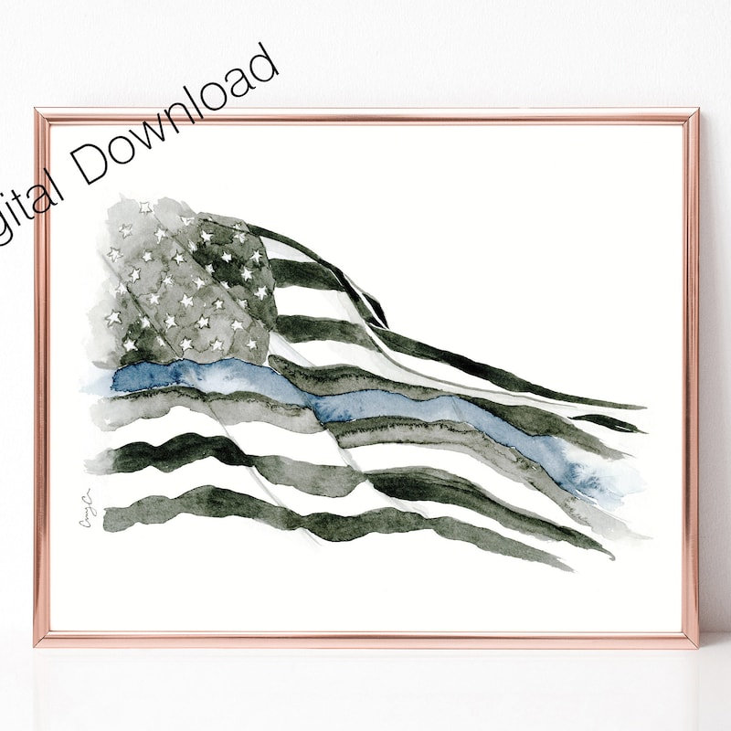 Thin Blue Line Decor - Etsy