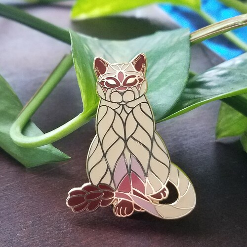 Tuxedo Space Cat Enamel Pin | Etsy