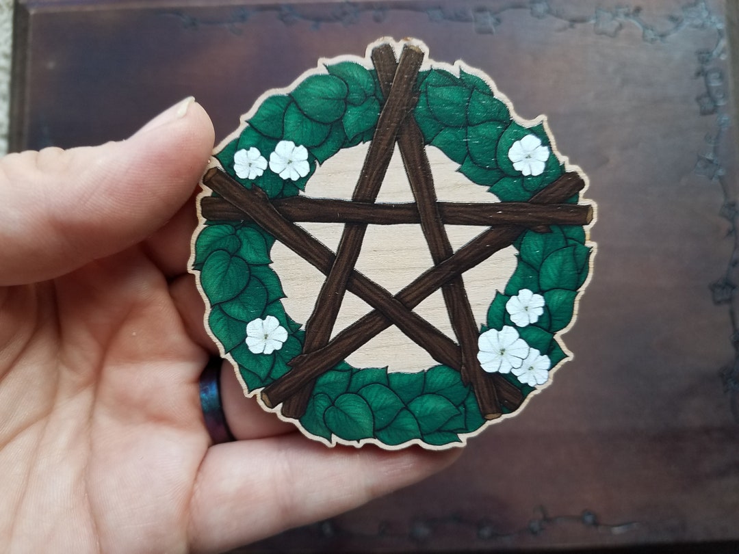 Nature Pentacle Altar Tile - Etsy