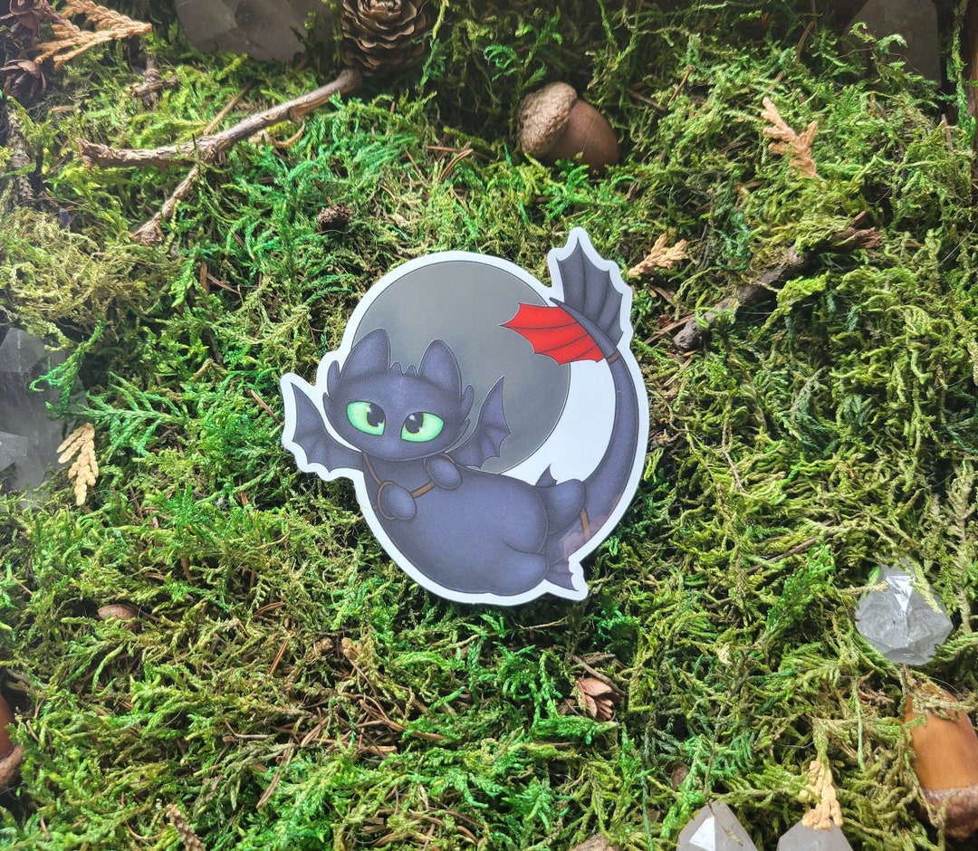 Toothless 3" Glossy Mirror Vinyl Sticker - Etsy