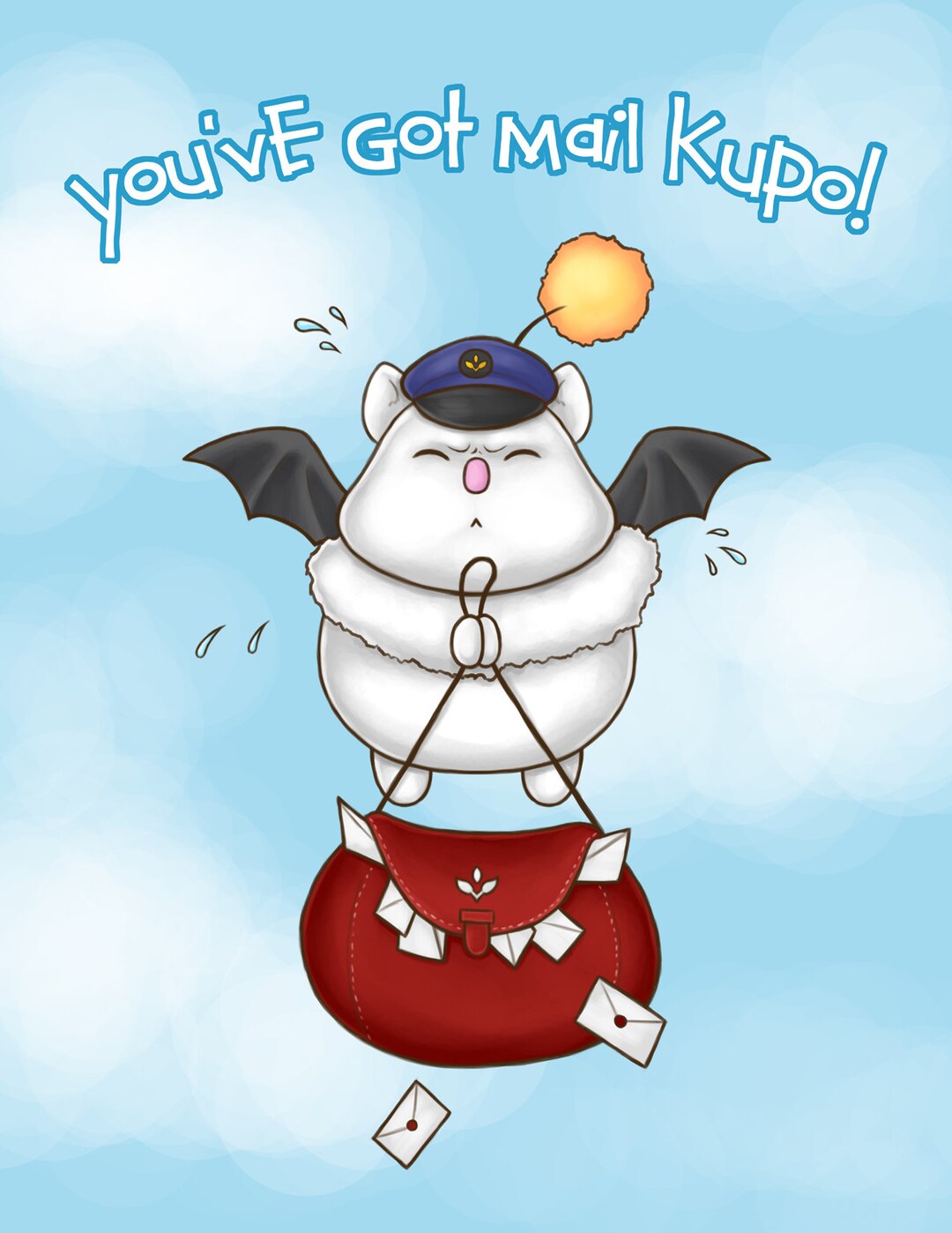 Delivery Moogle 8.5x11 Print - Etsy