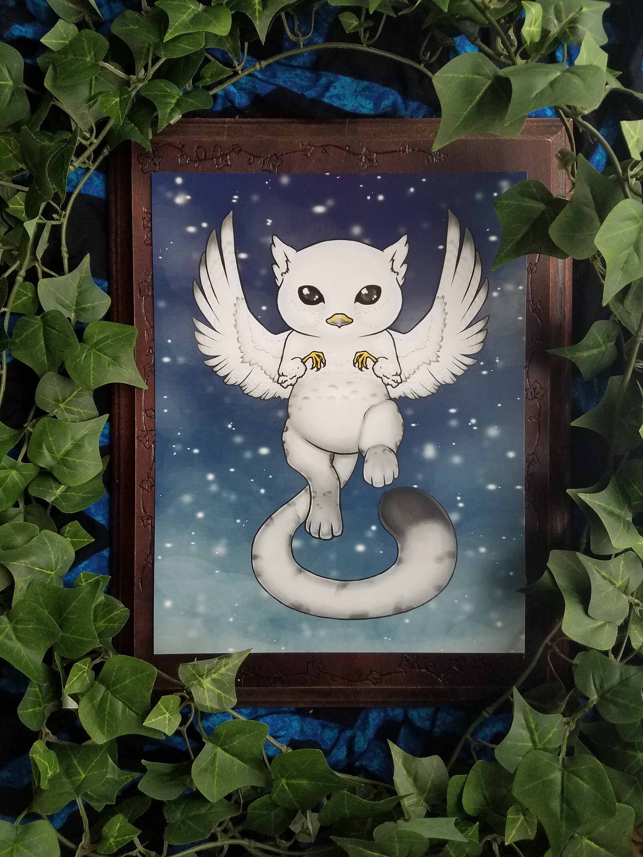 Chibi Snow Gryphon 8.5x11 Print - Etsy