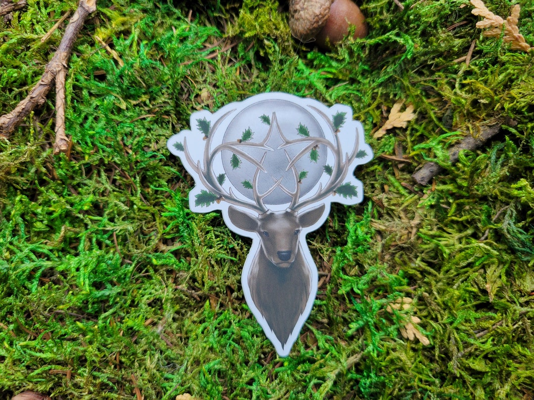 Stag 3" Matte Mirror Vinyl Sticker - Etsy