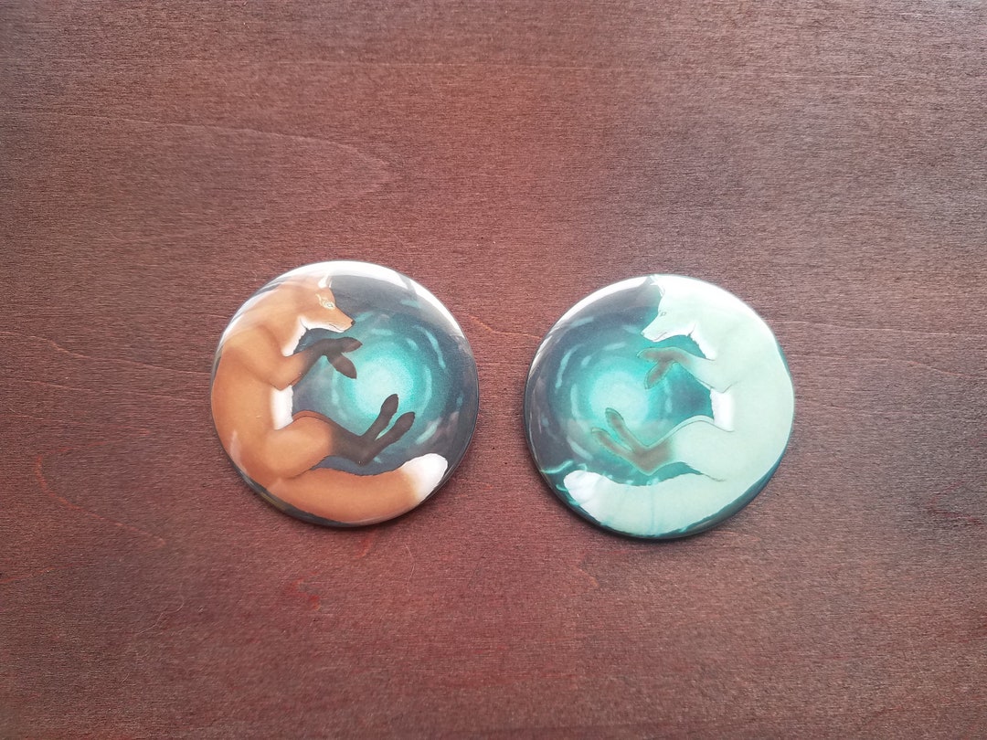 Fox Buttons - Etsy