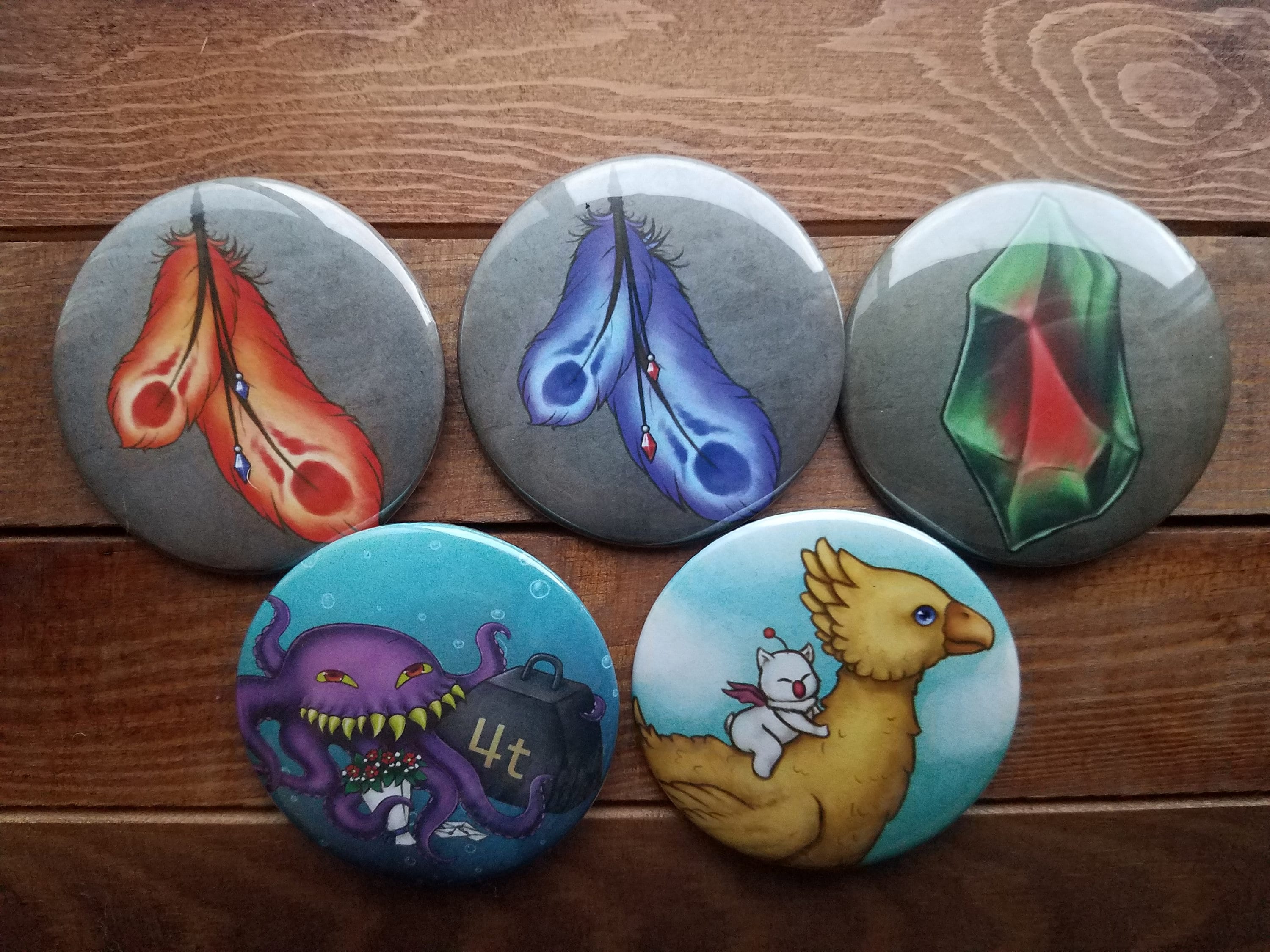 Final Fantasy Buttons - Etsy