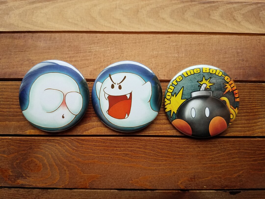 Mario Monster Buttons - Etsy