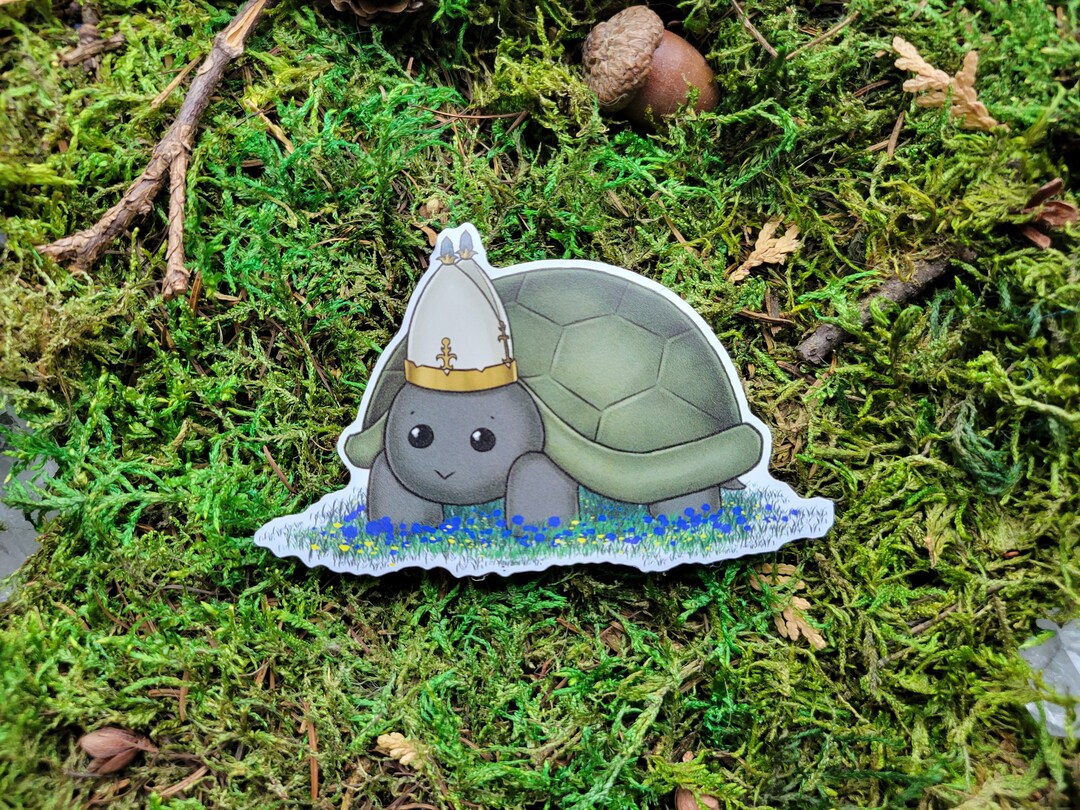 Pope Turtle 3" Glossy Vinyl Sticker - Etsy