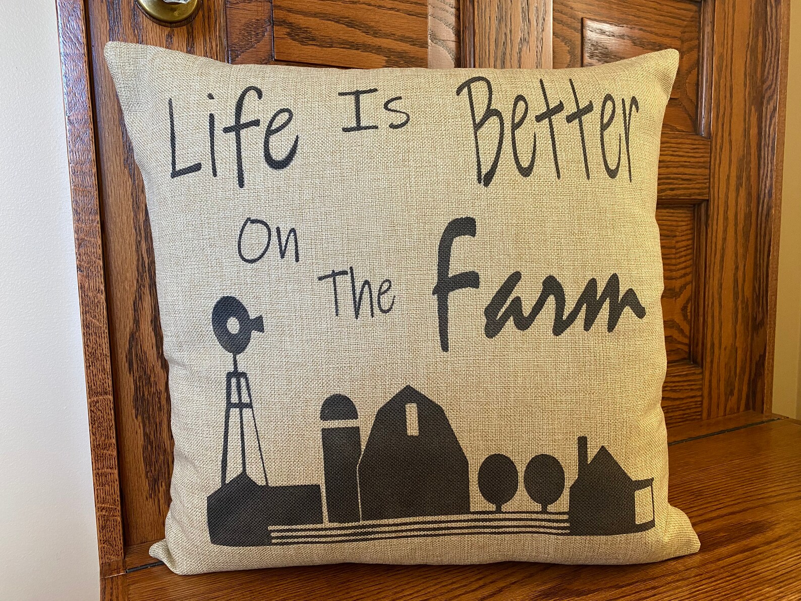 Farm Life-Farm Decor-Farm Pillow Cover-Farmhouse | Etsy