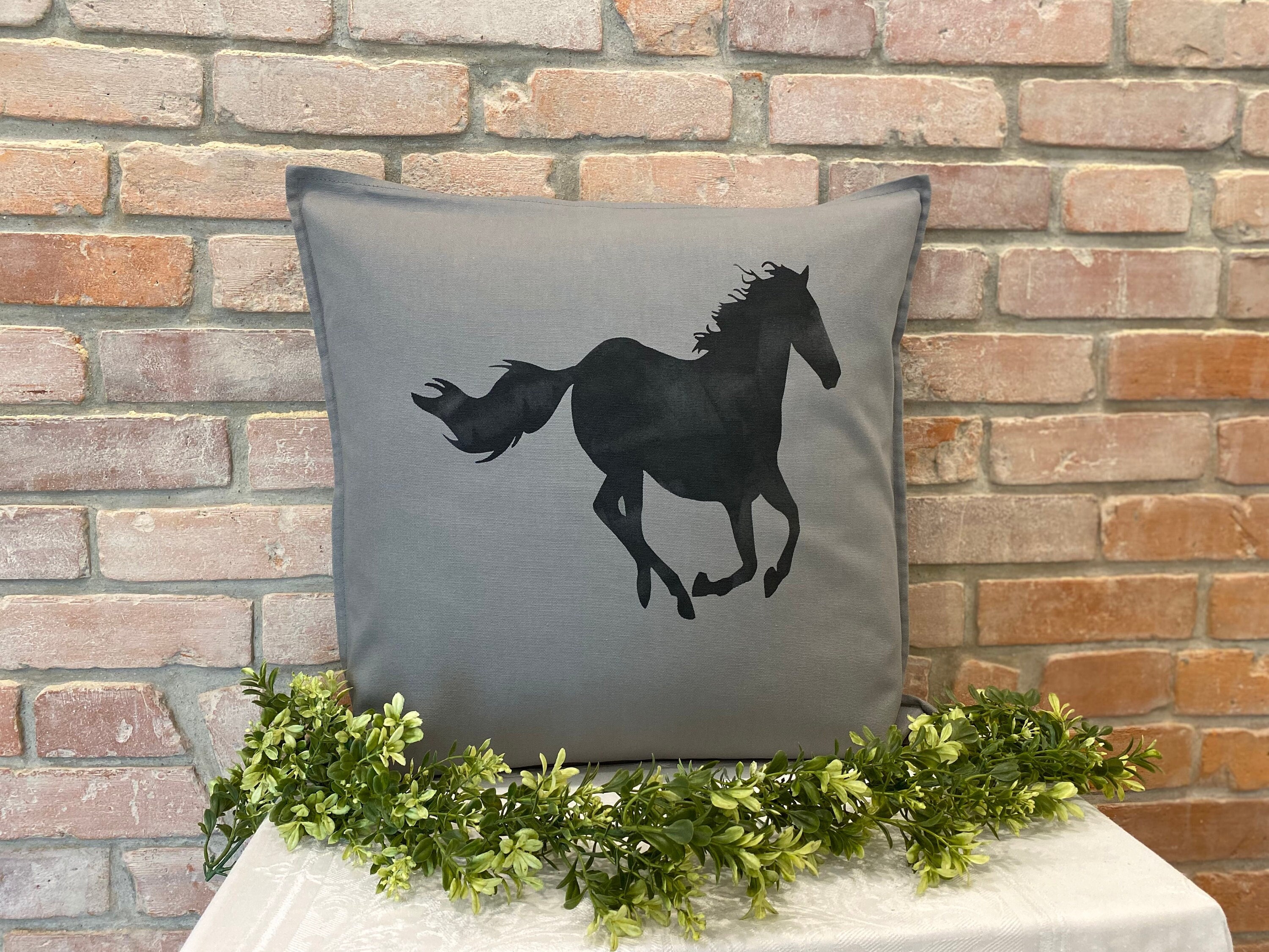 Horse-horse Silhouette-horse Pillows-horse Decor-gifts for - Etsy