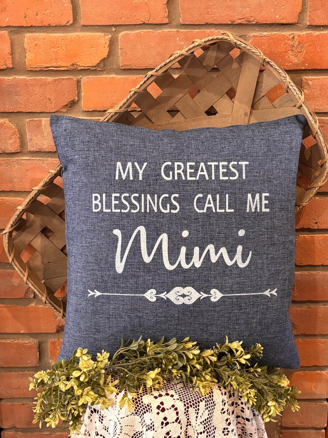 My Greatest Blessings Call Me Mimi-grandparent Pillow Cover-mimi Gift ...