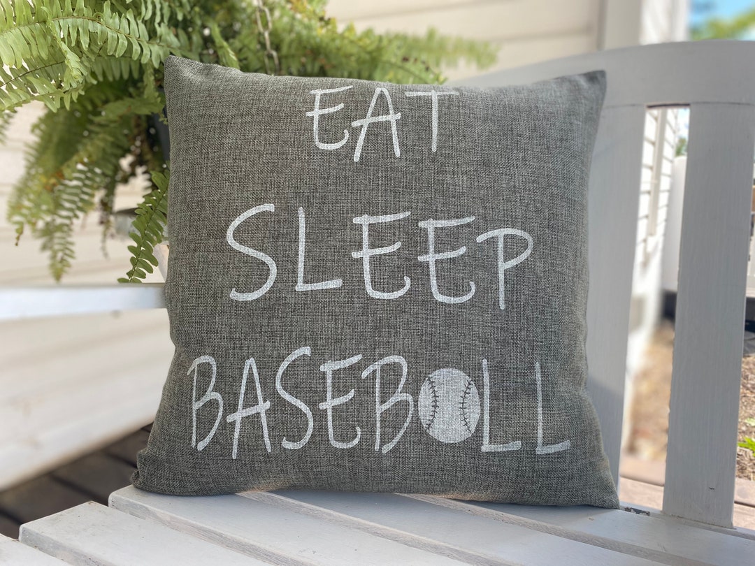 Baseball Pillow Cover-Baseball Decor-Boy's Room Decor-Baseball Player ...