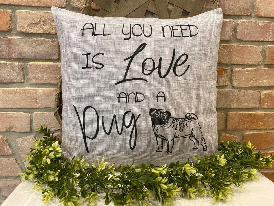 Pug-pug Decor-gifts for Pug Lovers-pug Pillows-pug Pillow Covers-dog ...