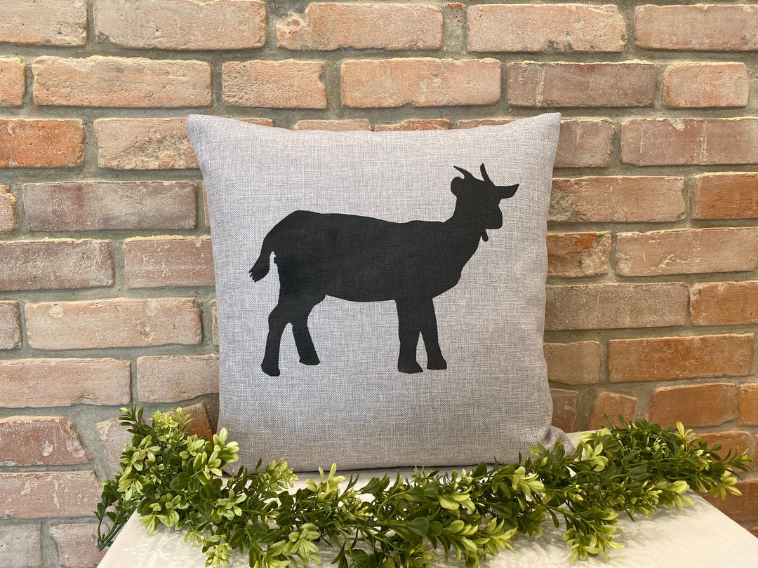 Goat Silhouette-goats-goat Pillow Covers-goat Pillows-goat Decor-goat ...