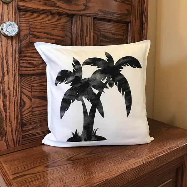 Palm Trees Pillow - Etsy