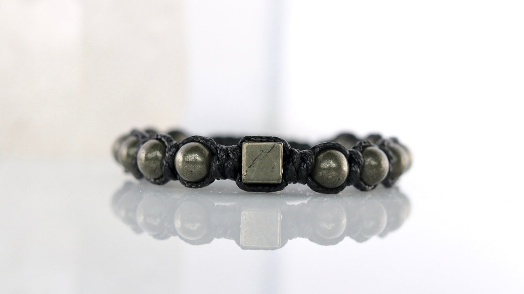 Pyrite Bracelet for Men High Quality Natural Protection Gemstone ...