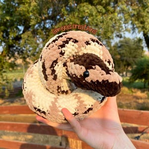 Crochet Amigurumi Ball Python Snake Plushie - Etsy