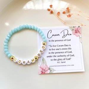 Coram Deo Bracelet, Reformed Theology, Christian Gift for Women, 5 ...