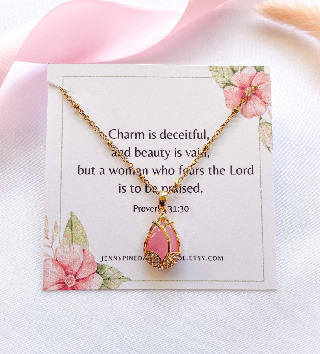 Proverbs 31 Woman Jewelry, Faith Necklace, Christian Jewelry, Christian ...