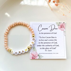 Coram Deo Bracelet, Reformed Theology, Christian Gift for Women, 5 ...