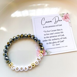 Coram Deo Bracelet, Reformed Theology, Christian Gift for Women, 5 ...