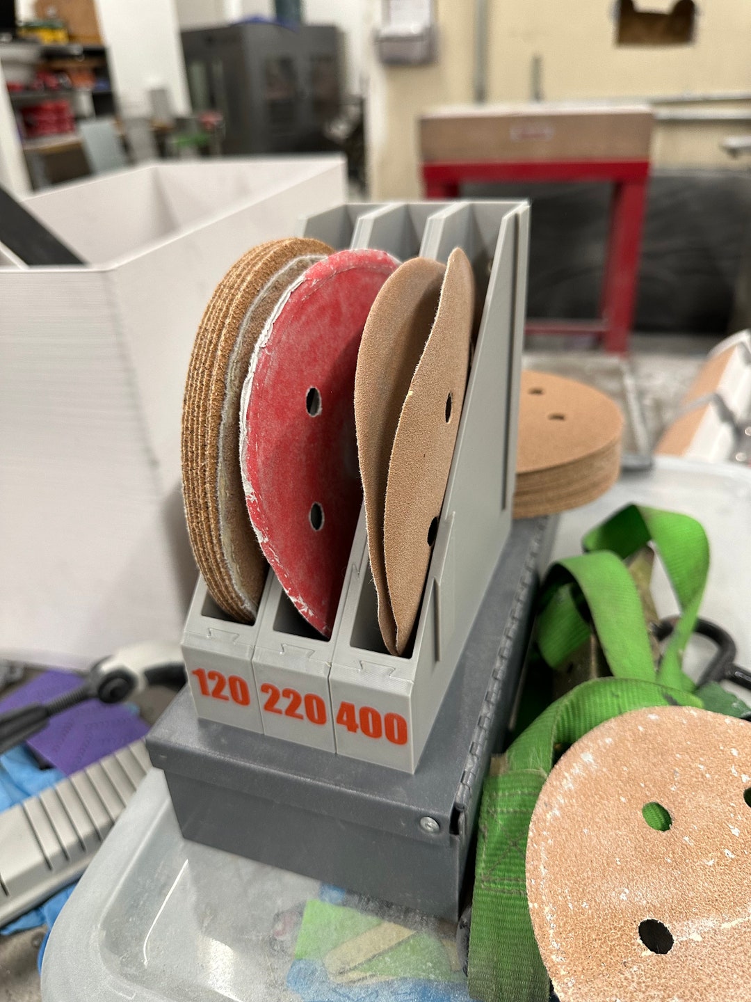 Organization Bins for Sanding Disks | Sand Paper | Wall Tray | Modular ...