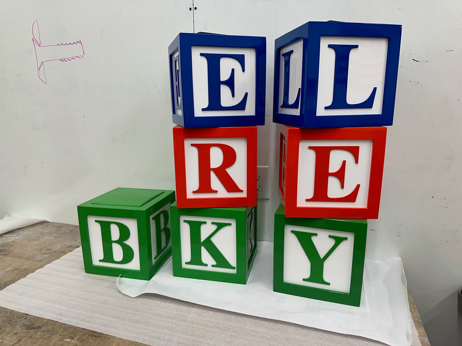 Alphabet Letter Blocks Any Size You Want Durable and Stackable - Etsy
