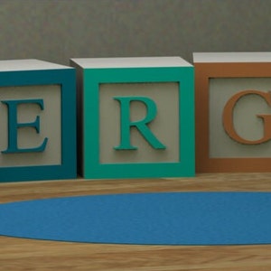 Alphabet Letter Blocks Any Size You Want Durable and Stackable - Etsy