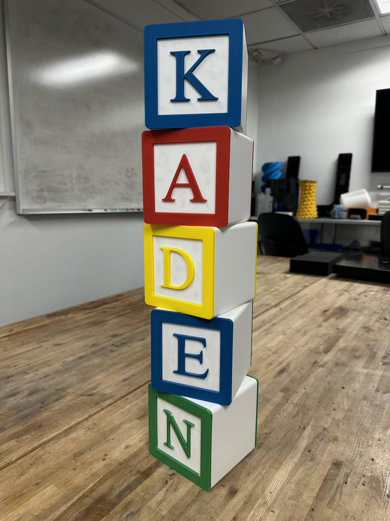 Alphabet Letter Blocks - Any Size You Want! Durable and Stackable! - Etsy