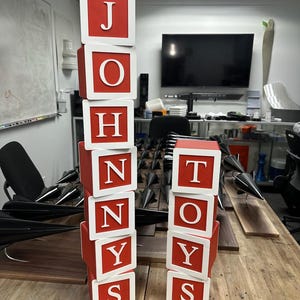 Alphabet Letter Blocks - Any Size You Want! Durable and Stackable! - Etsy