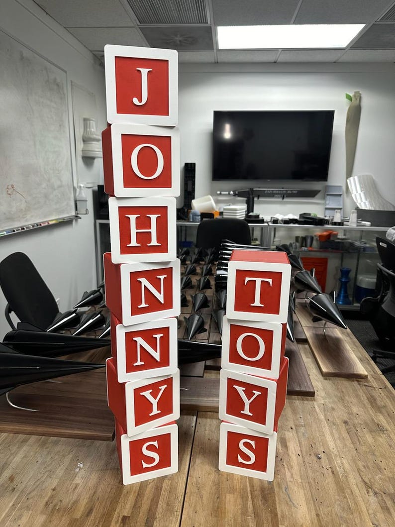 Alphabet Letter Blocks - Any Size You Want! Durable and Stackable! - Etsy