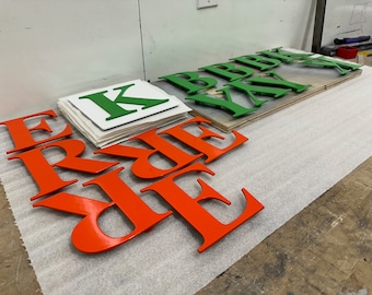 Totally Custom 3D Outdoor Sign Letters. 1 Inch Thick, Any Font, Size or ...