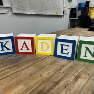 Alphabet Letter Blocks - Any Size You Want! Durable and Stackable! - Etsy