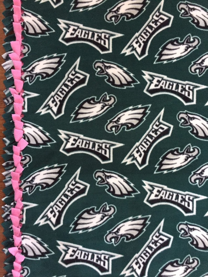 Philadelphia EAGLES Pink Baby Girl Blanket NFL Eagles Pink - Etsy