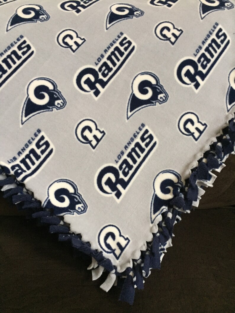 LARGE LA RAMS Nfl Handmade Fleece Tie Blanket 55x65 Los | Etsy