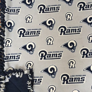 LARGE LA RAMS Nfl Handmade Fleece Tie Blanket | 55x65 | Los Angeles ...