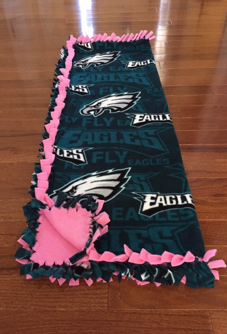 Philadelphia EAGLES Pink Baby Girl Blanket NFL Eagles Pink - Etsy