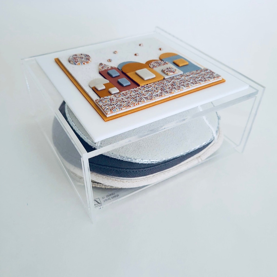 Acrylic Kippot Box, Shabbat, Judaica, Handmade, Personalized, Jewish ...