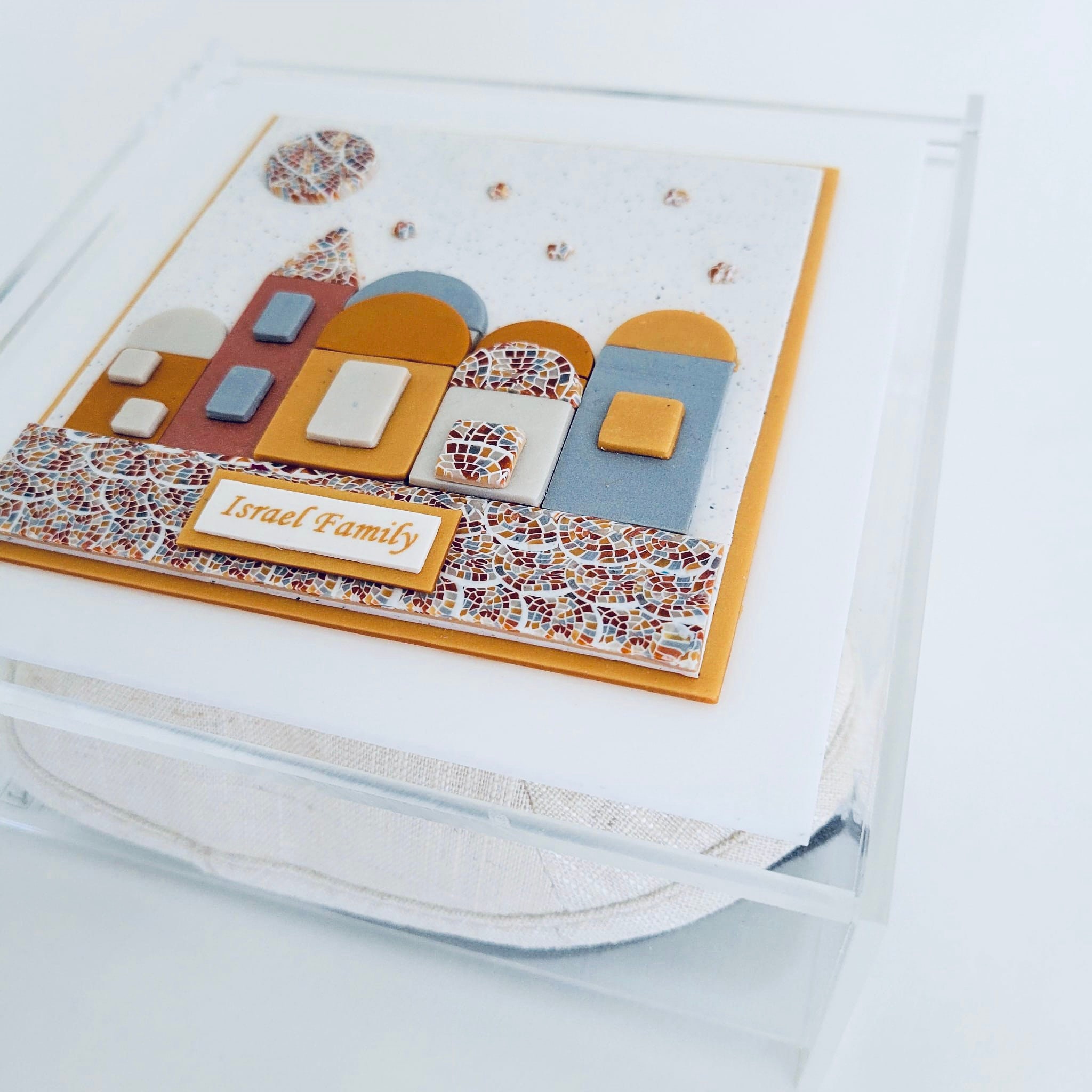 Acrylic Kippot Box Shabbat Judaica Handmade Personalized | Etsy